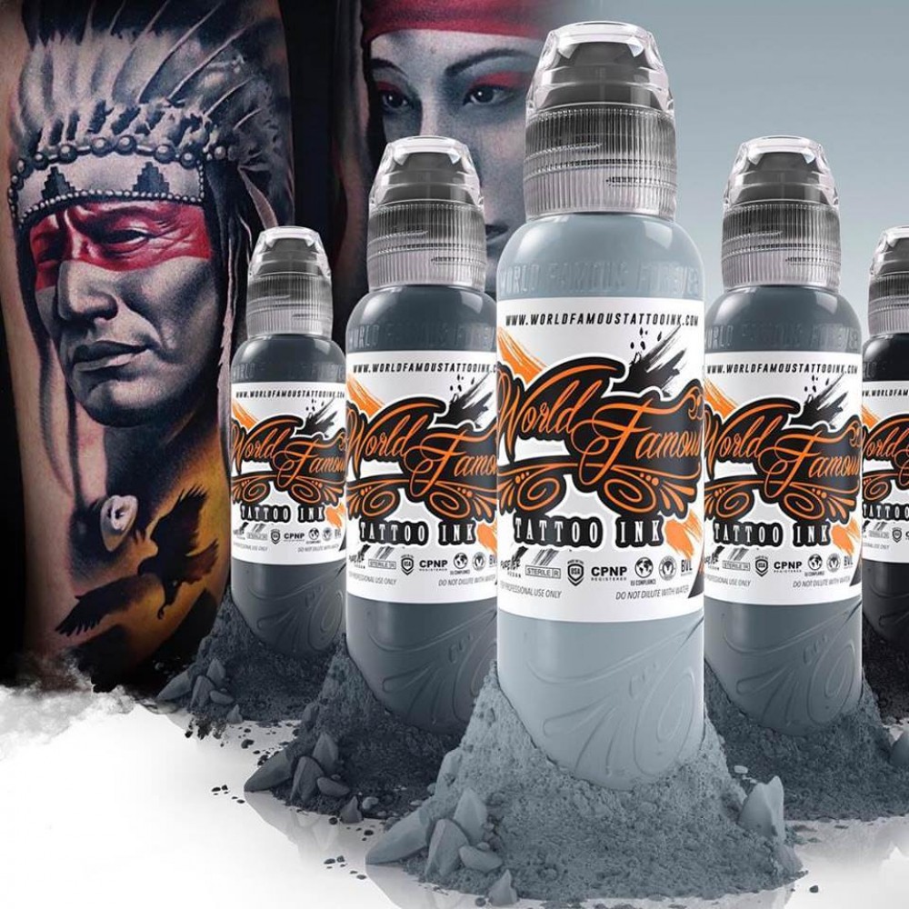 A.D. Pancho Color Pastel Grey ink Set - Denizyıldızı Dövme Malzemeleri